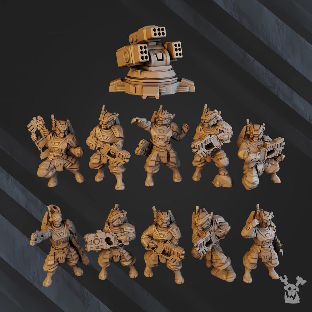 Midnight Sun Covenant Breakout Team | Sci-fi | Wargaming | 28mm Scale ...