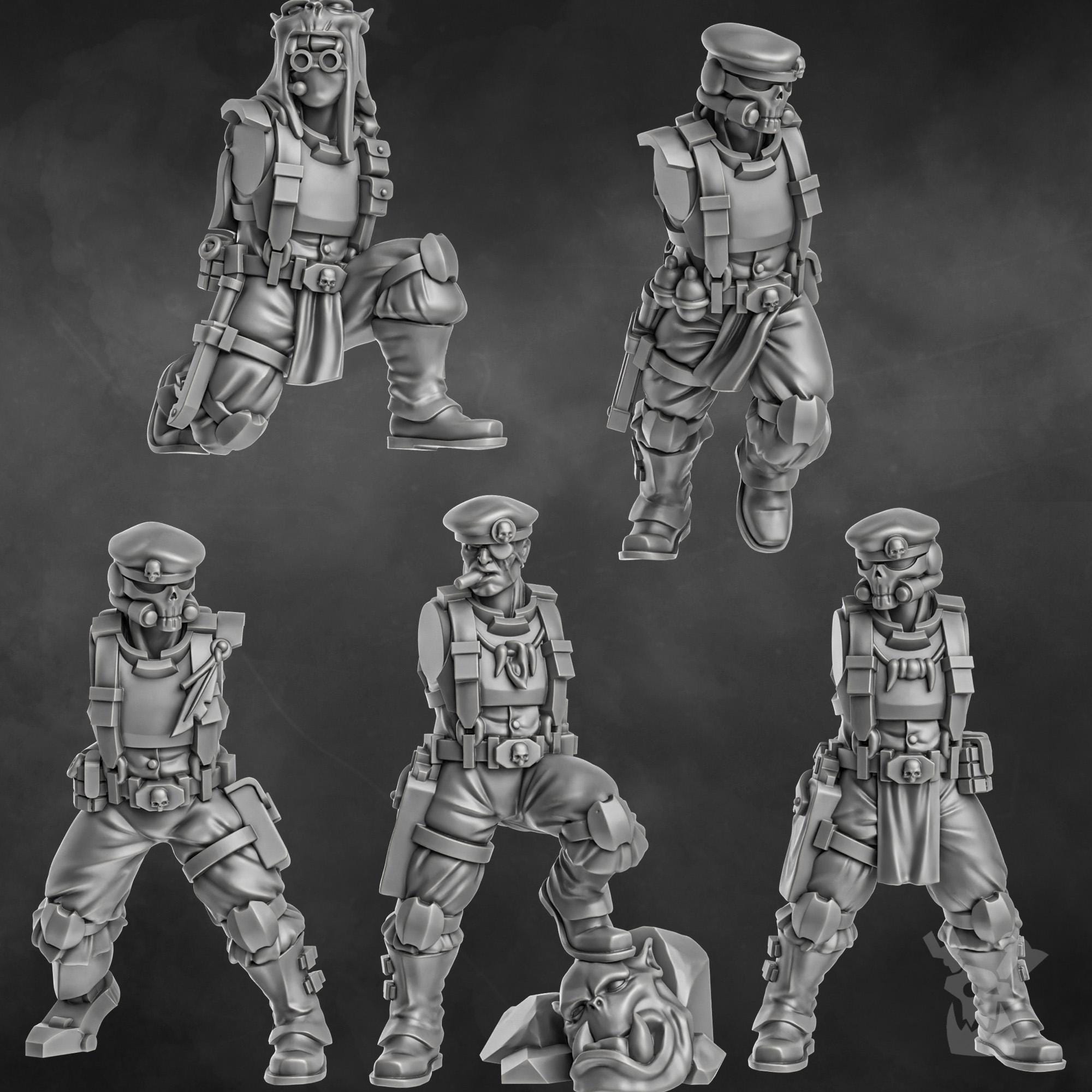 The Ork Slayers Squad Build Kit | Sci-fi | Wargaming | 28mm Scale - Etsy