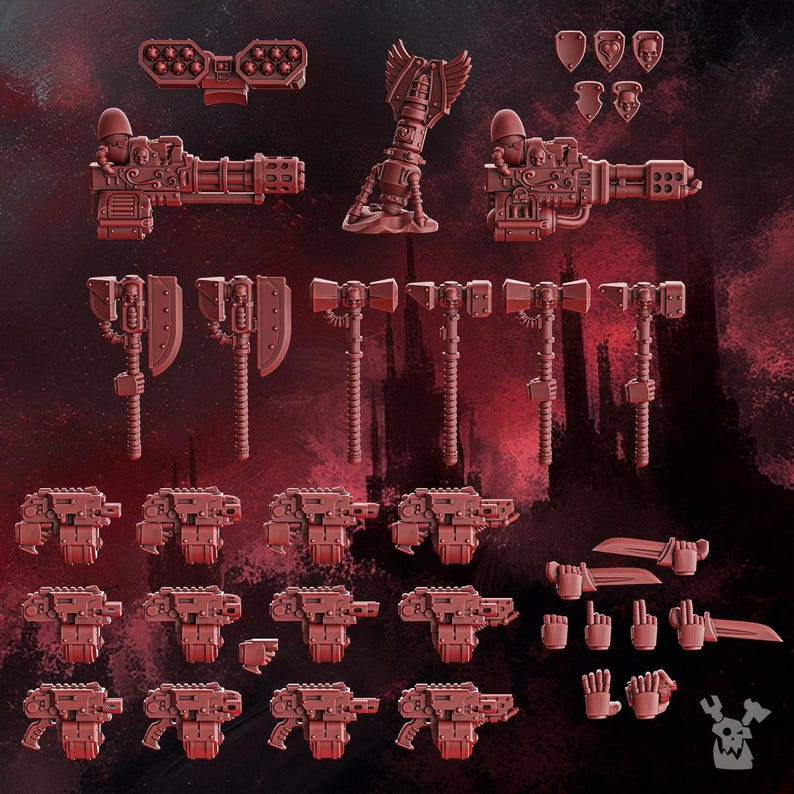 Crimson Wings Destroyer Squad | Sci-fi | Wargaming | 28mm Scale - Etsy