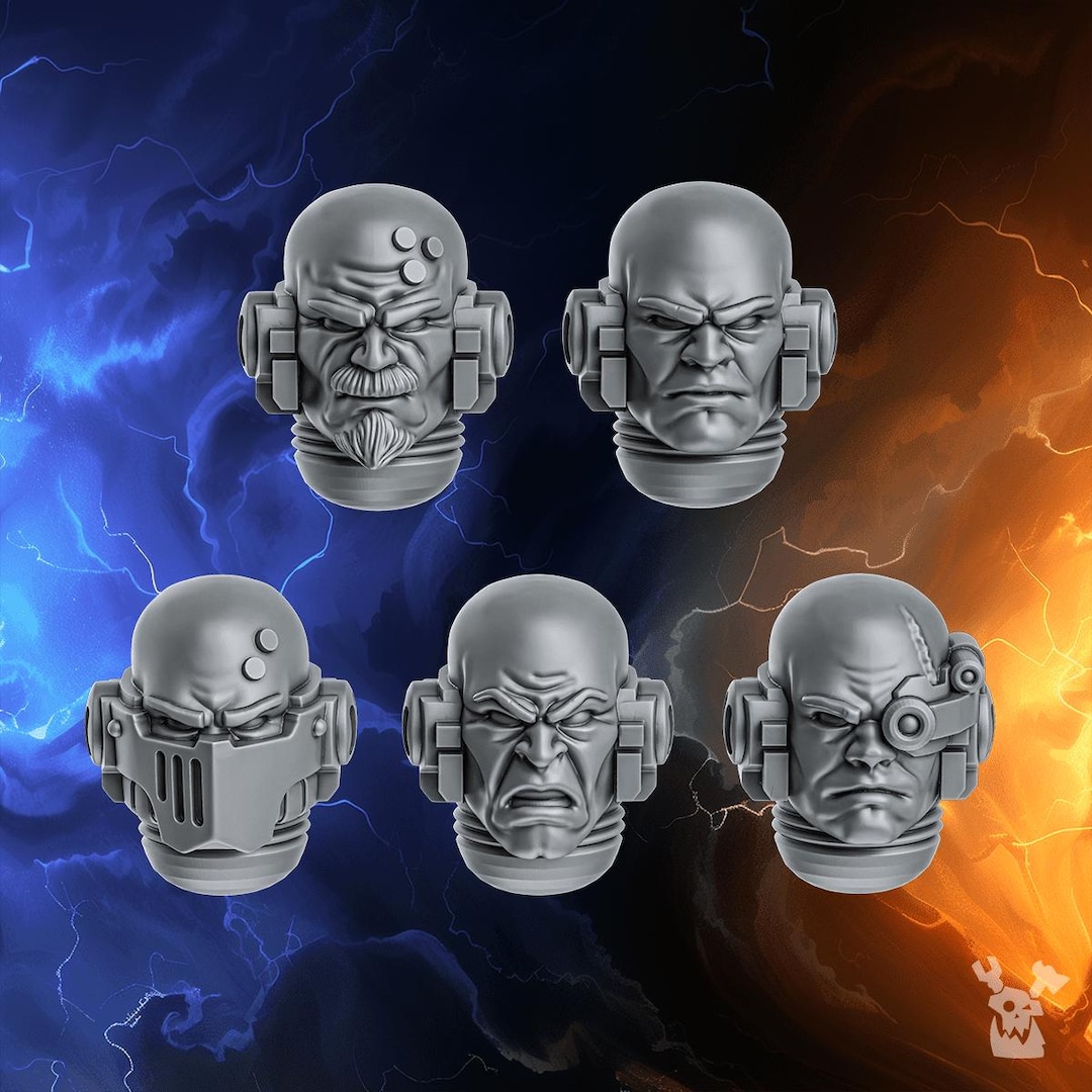 Open Heads | Sci-fi | Wargaming | 28mm Scale - Etsy