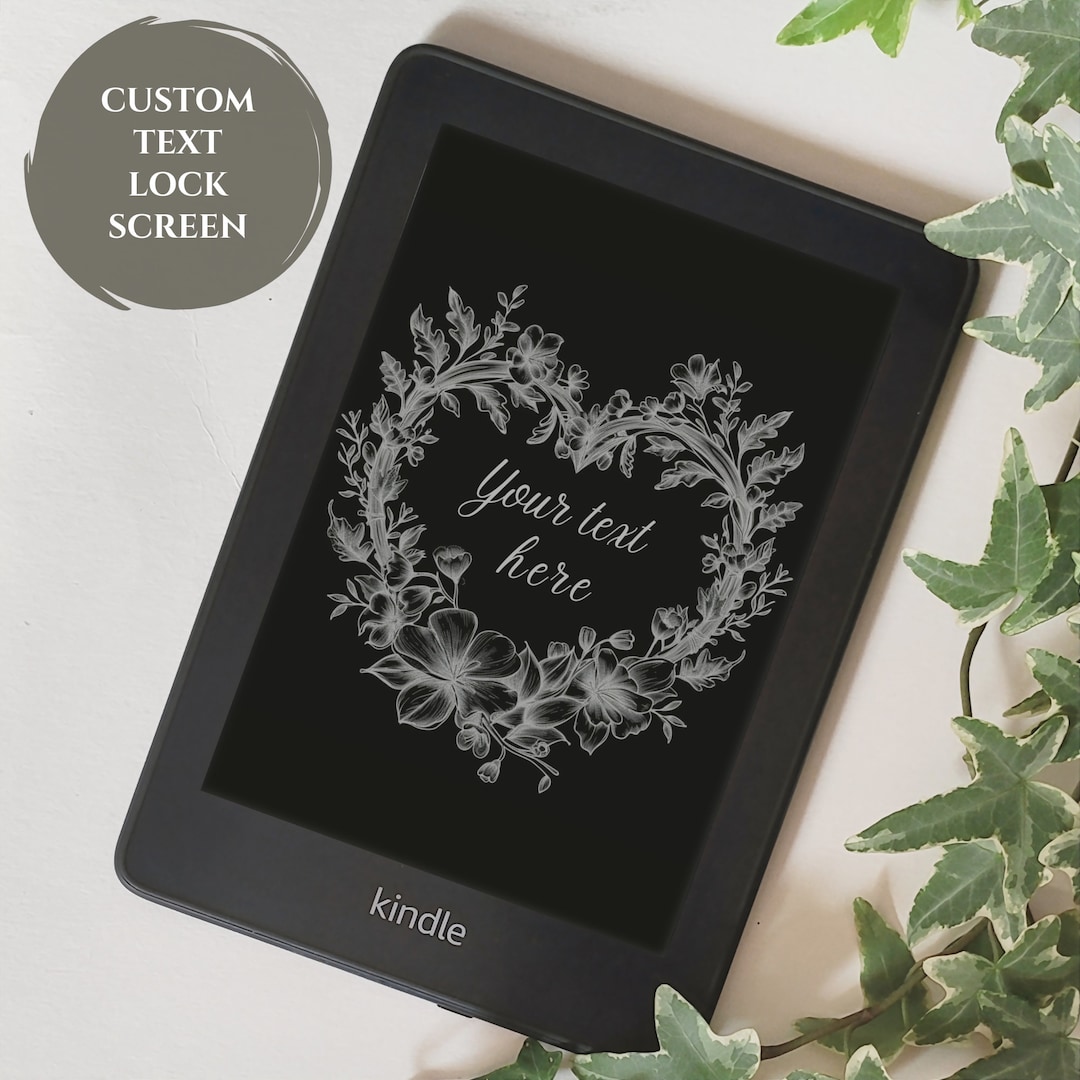 Custom Kindle Lock Screen Screensaver Design, Personalized Template ...
