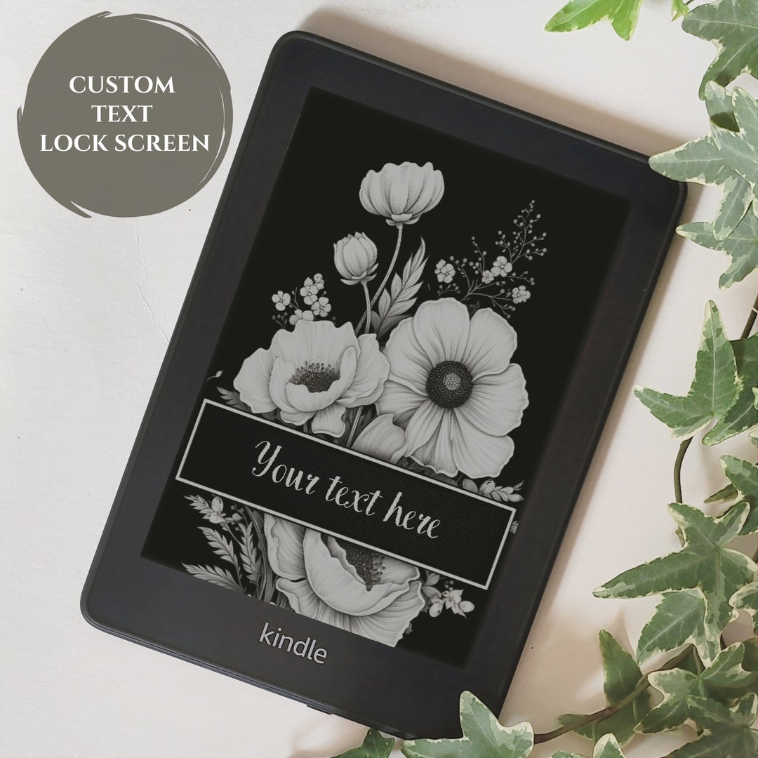 Custom Kindle Lock Screen | Screensaver Design, Personalized Template ...