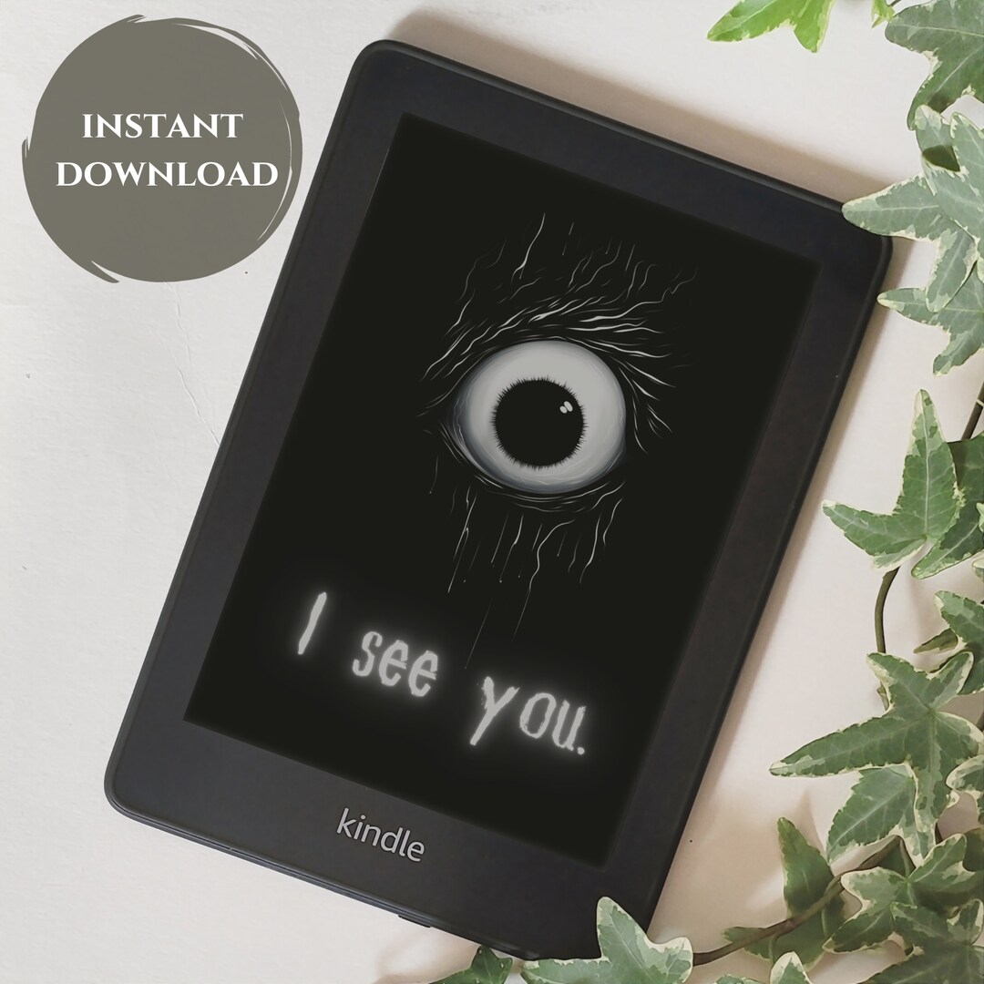 Scary Eye Kindle Lock Screen | Screensaver Template, Halloween Pattern ...