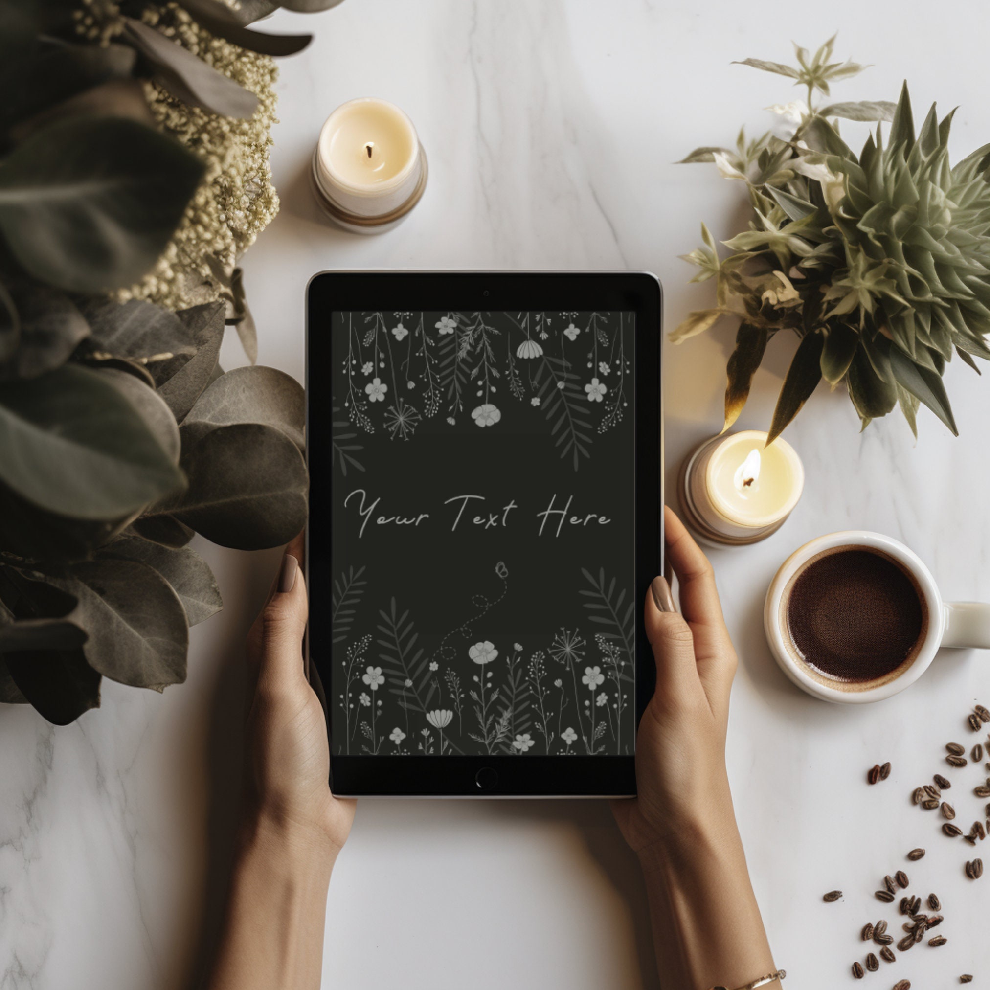 Custom Kindle Lock Screen Screensaver Design, Personalized Template ...