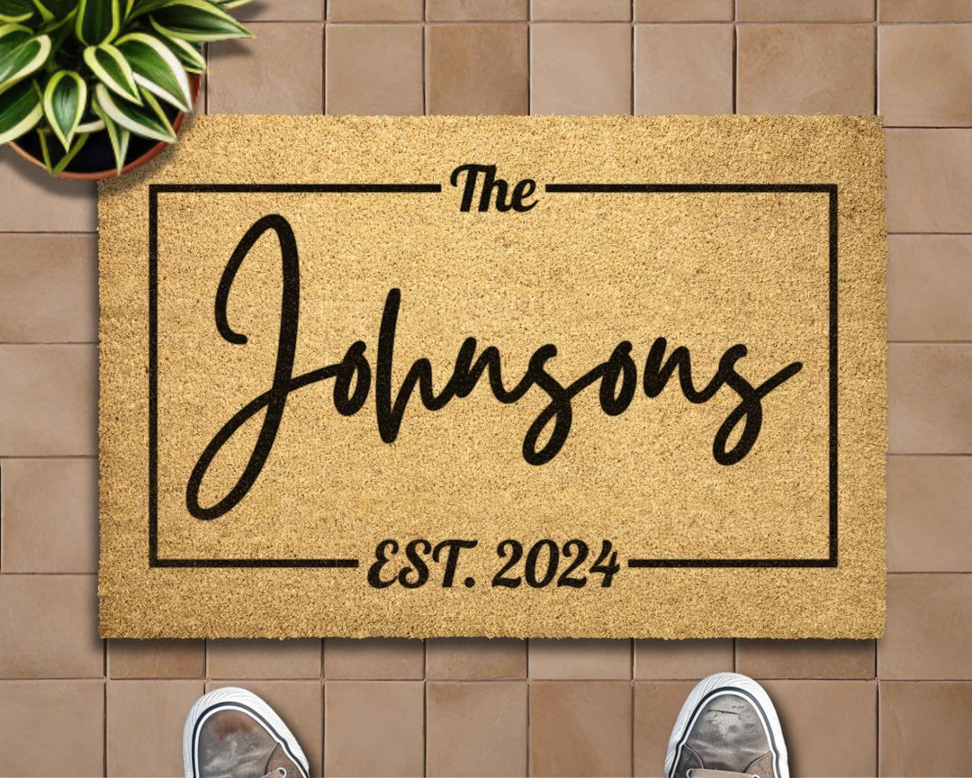 Personalized Welcome Mat Great as Wedding Gift or - Etsy