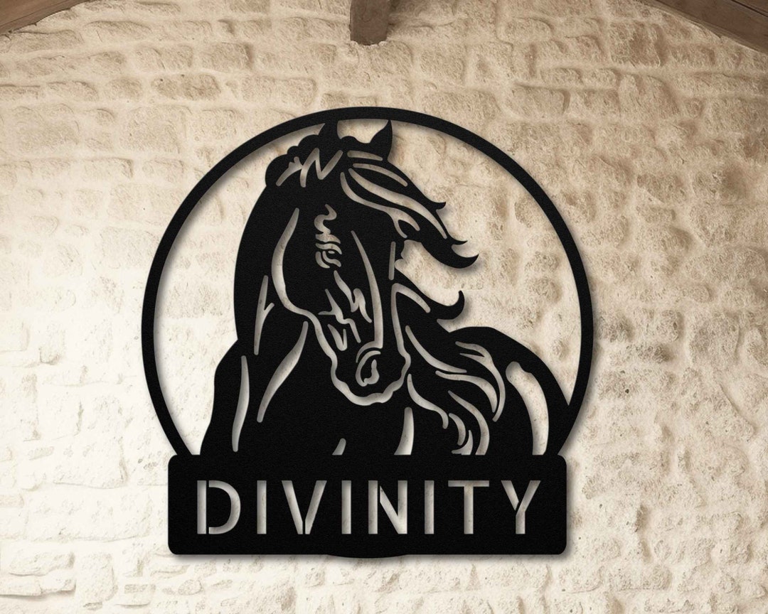 Horse Stall Sign. Barn Sign. Custom Horse Farm Metal Sign. Horse ...