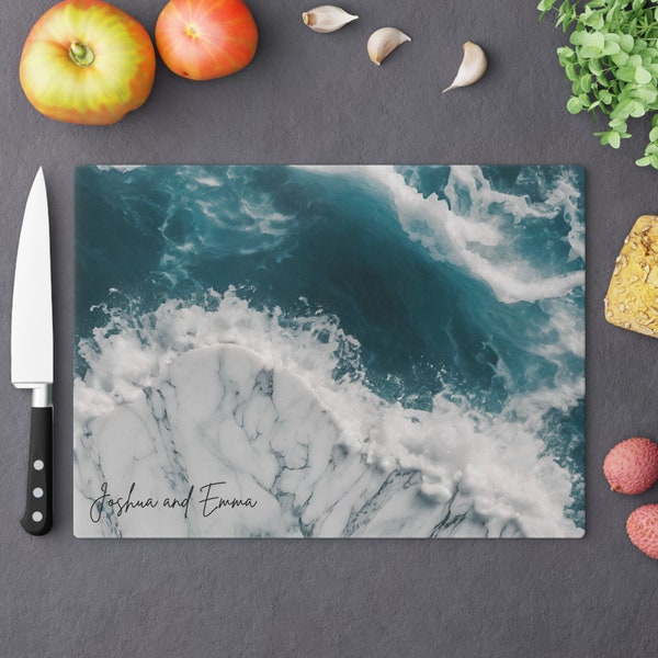 Glass Cutting Board Personalized - Etsy