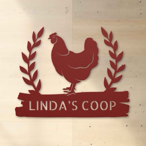 Custom Chicken Coop Sign. Farm, Barn, Ranch Metal Sign. Chicken Coop ...