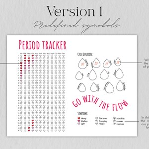 Printable Period Tracker, Period Log Template, Cute Period Journal ...