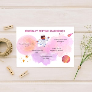 Setting Clear Boundaries Worksheet, Boundary Setting for Kids and Teens, Establish Boundaries ...