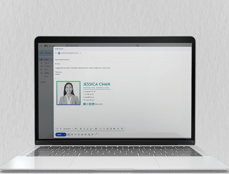 Animated Email Signature Templates Gmail Outlook Email - Etsy