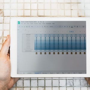 Water Intake Tracker Spreadsheet, Daily Water Intake Template Google ...