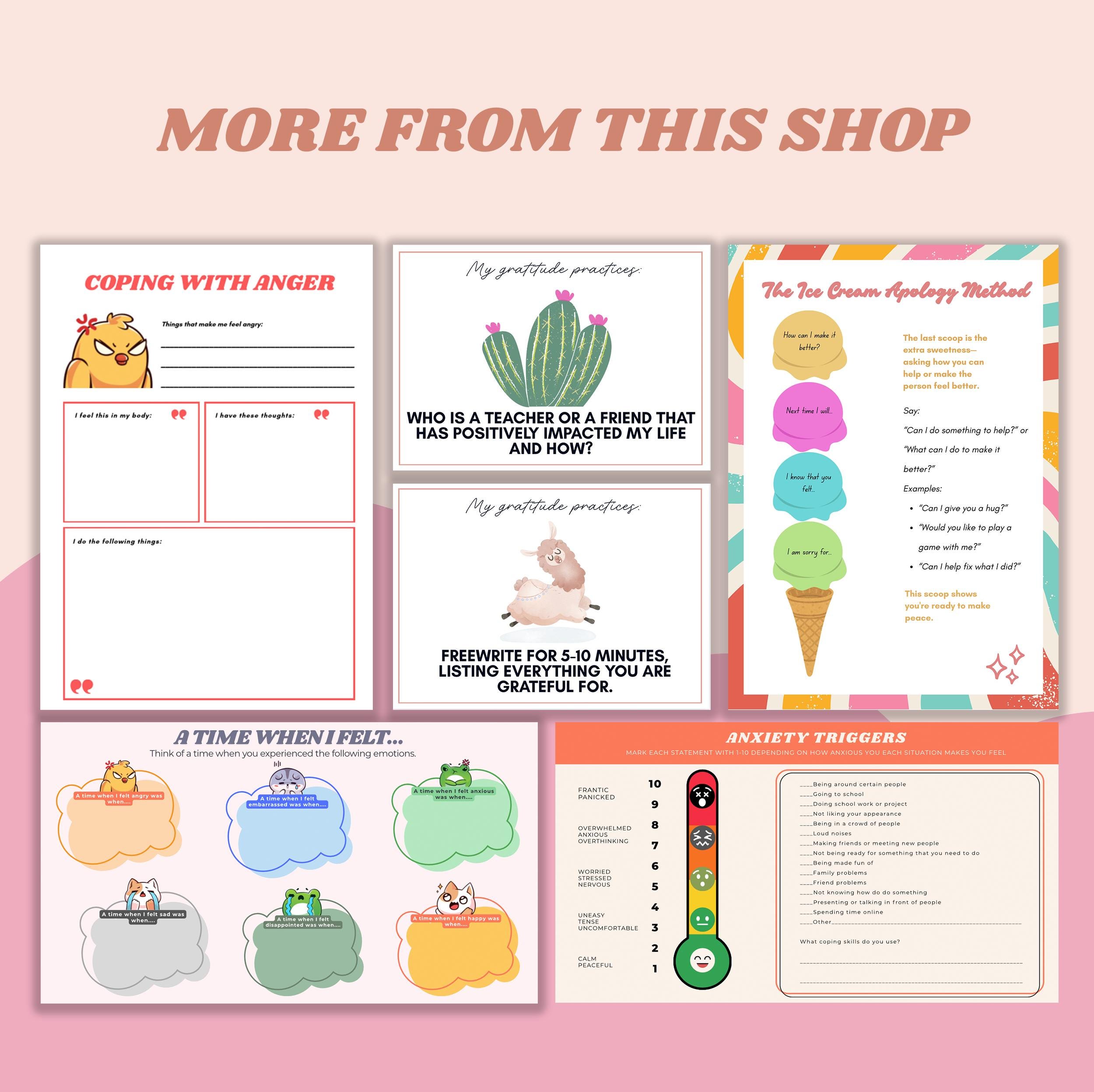 Anxiety Iceberg Worksheet: Therapy Tool for Children & Teens (PDF ...
