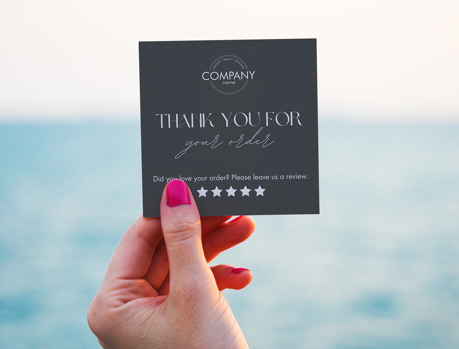 Editable Thank You Cards, Printable Thank You Cards for Customers ...