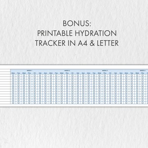 Water Intake Tracker Spreadsheet, Daily Water Intake Template Google ...