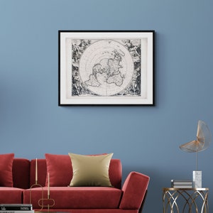 1713 Mappa Mundi World Map Cassini Planisphere Digital Download - Etsy UK