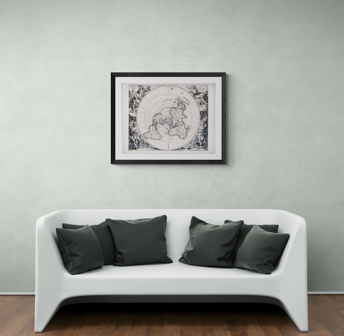1713 Mappa Mundi World Map Cassini Planisphere Digital Download - Etsy