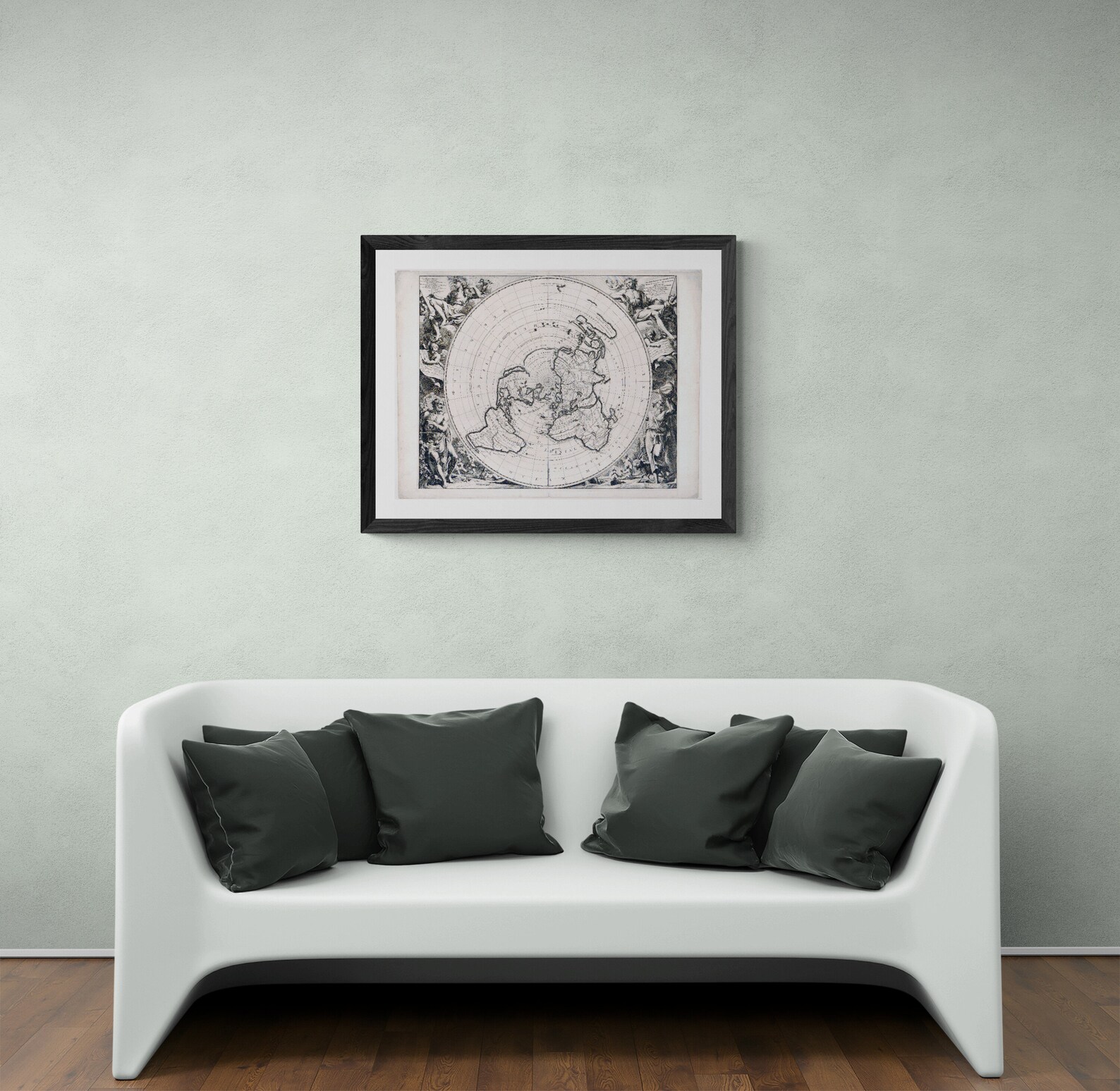 1713 Mappa Mundi World Map Cassini Planisphere Digital Download - Etsy