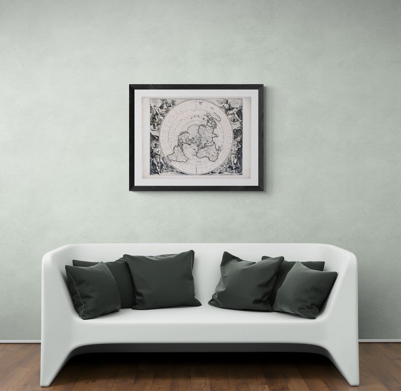 1713 Mappa Mundi World Map Cassini Planisphere Digital Download - Etsy UK