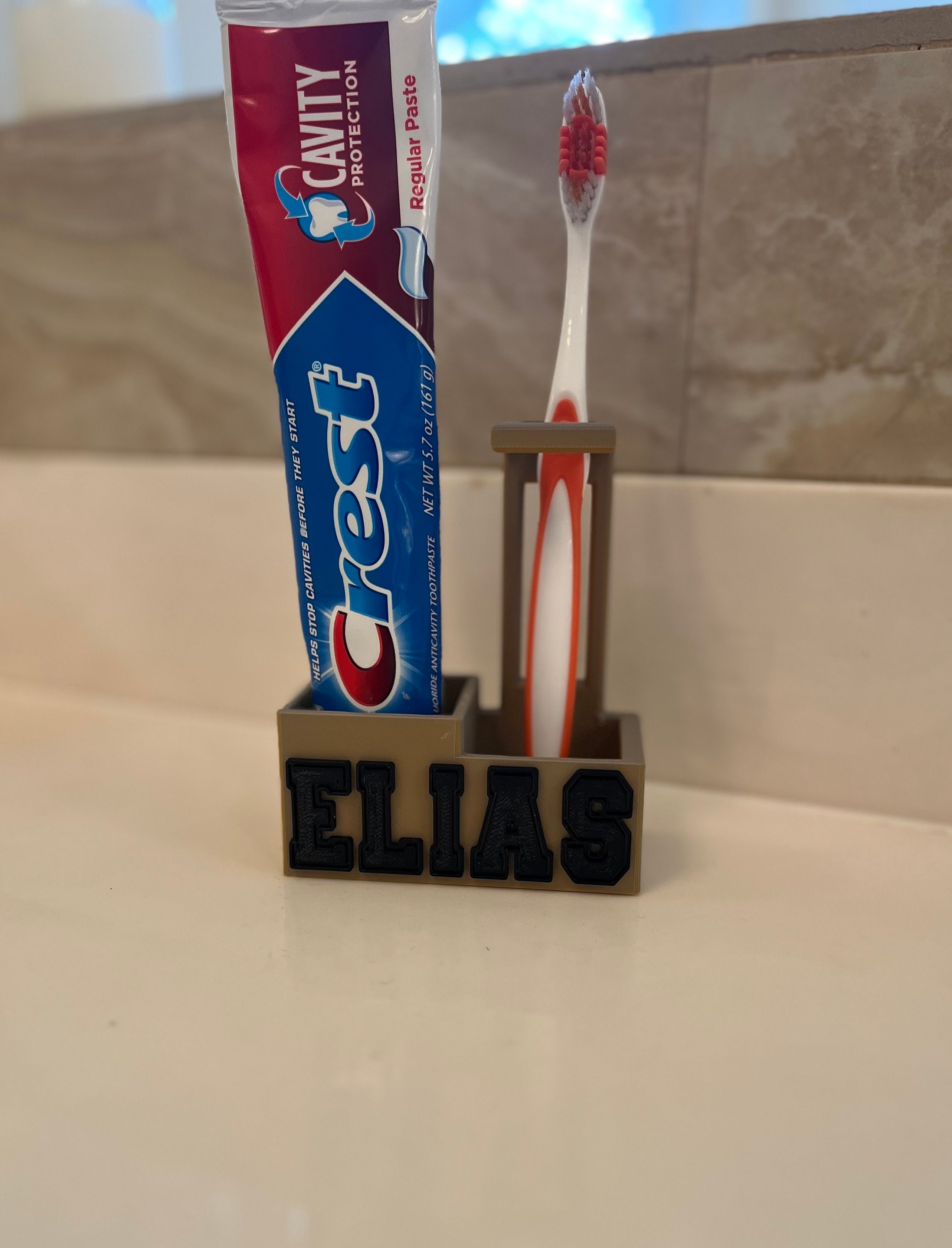 Personalized 3D Printed Toothbrush Holder • Custom Name Character ...