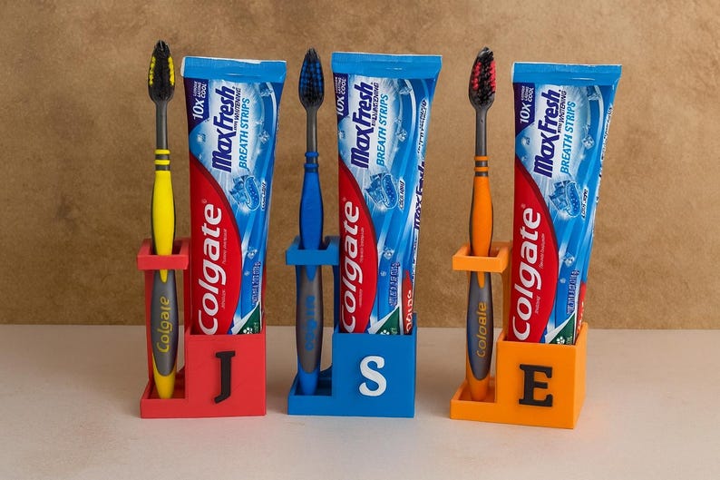 Personalized 3D Printed Toothbrush Holder • Custom Name Character ...