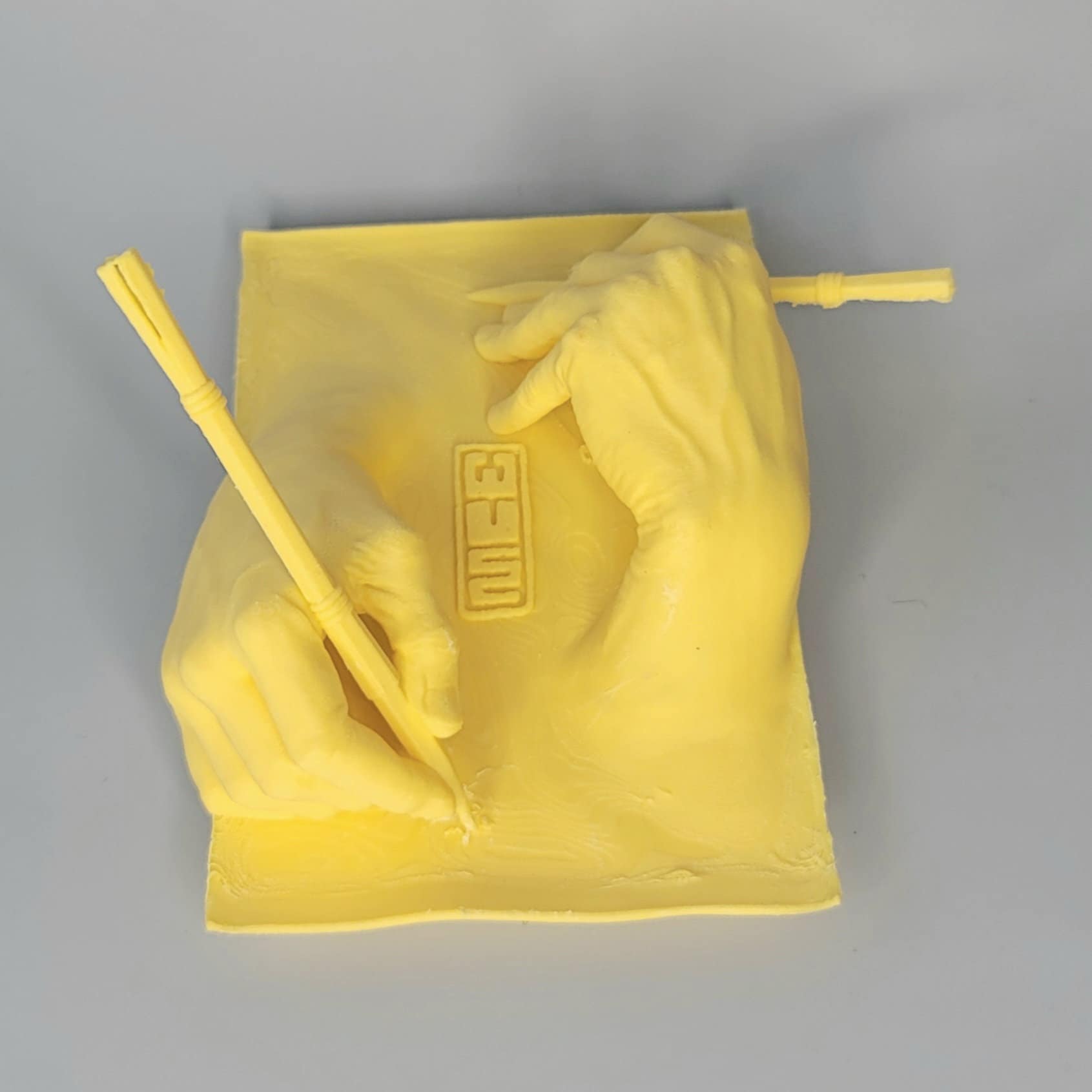 M.C. Escher Drawing Hands - Statuette and Magnet - Etsy