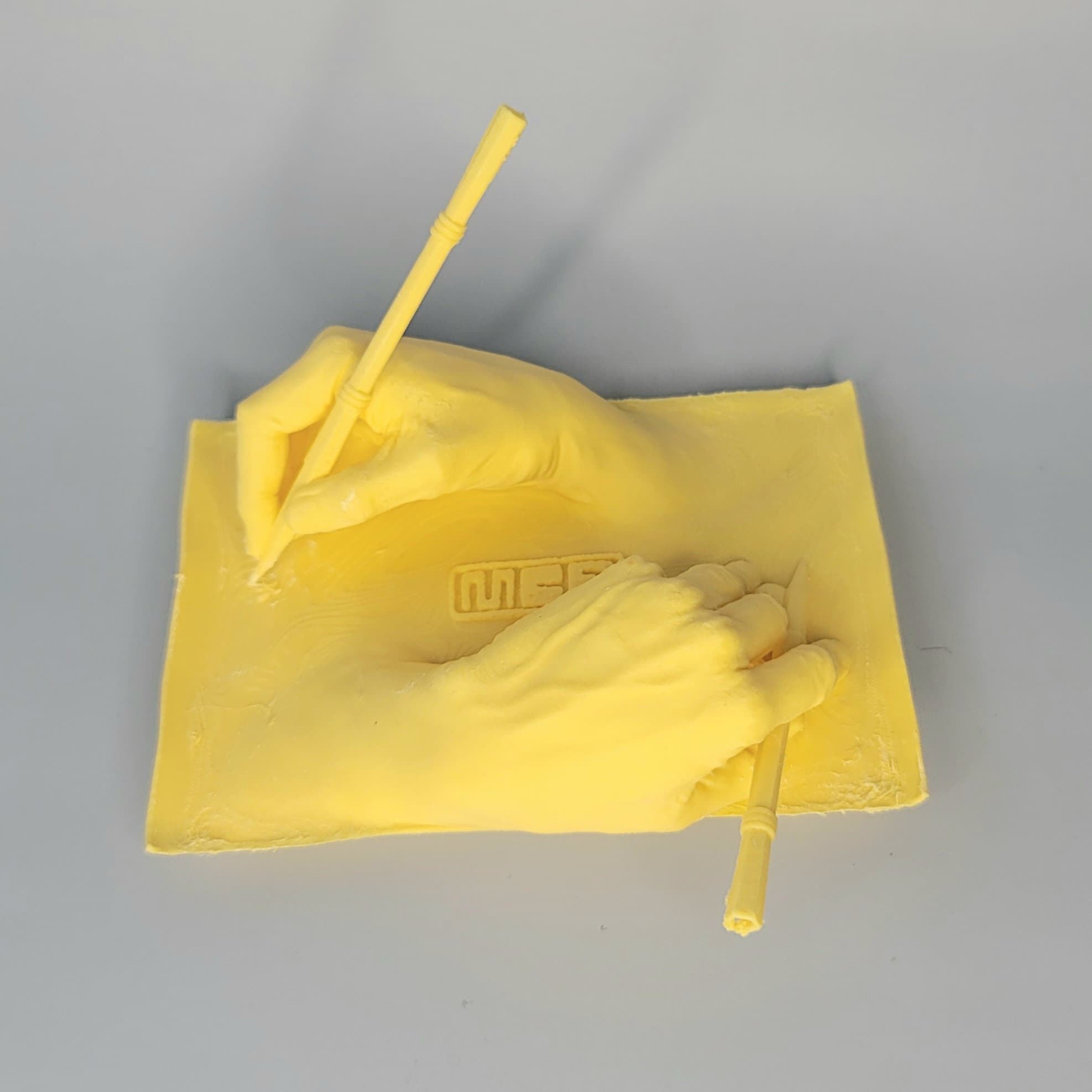 M.C. Escher Drawing Hands - Statuette and Magnet - Etsy