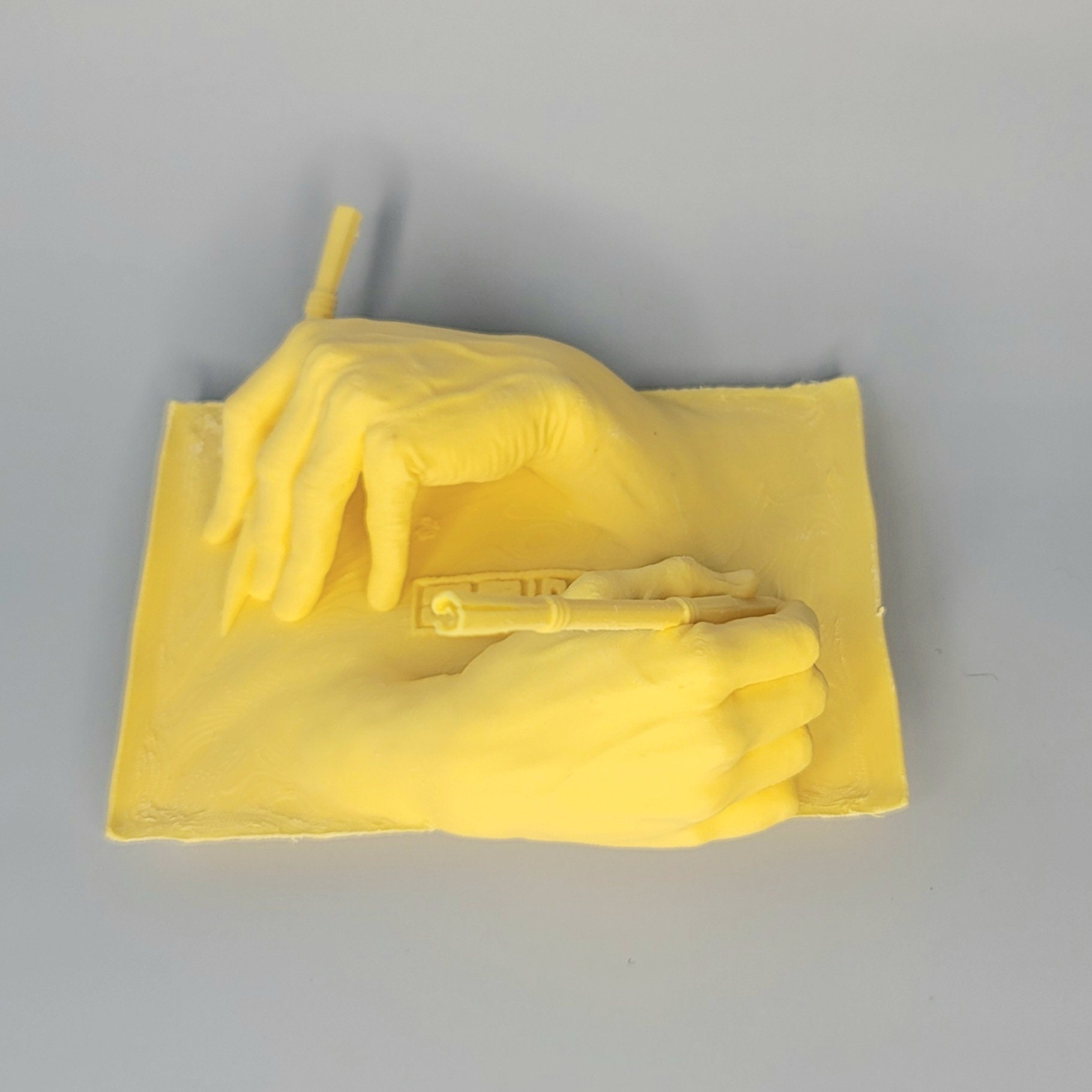 M.C. Escher Drawing Hands - Statuette and Magnet - Etsy