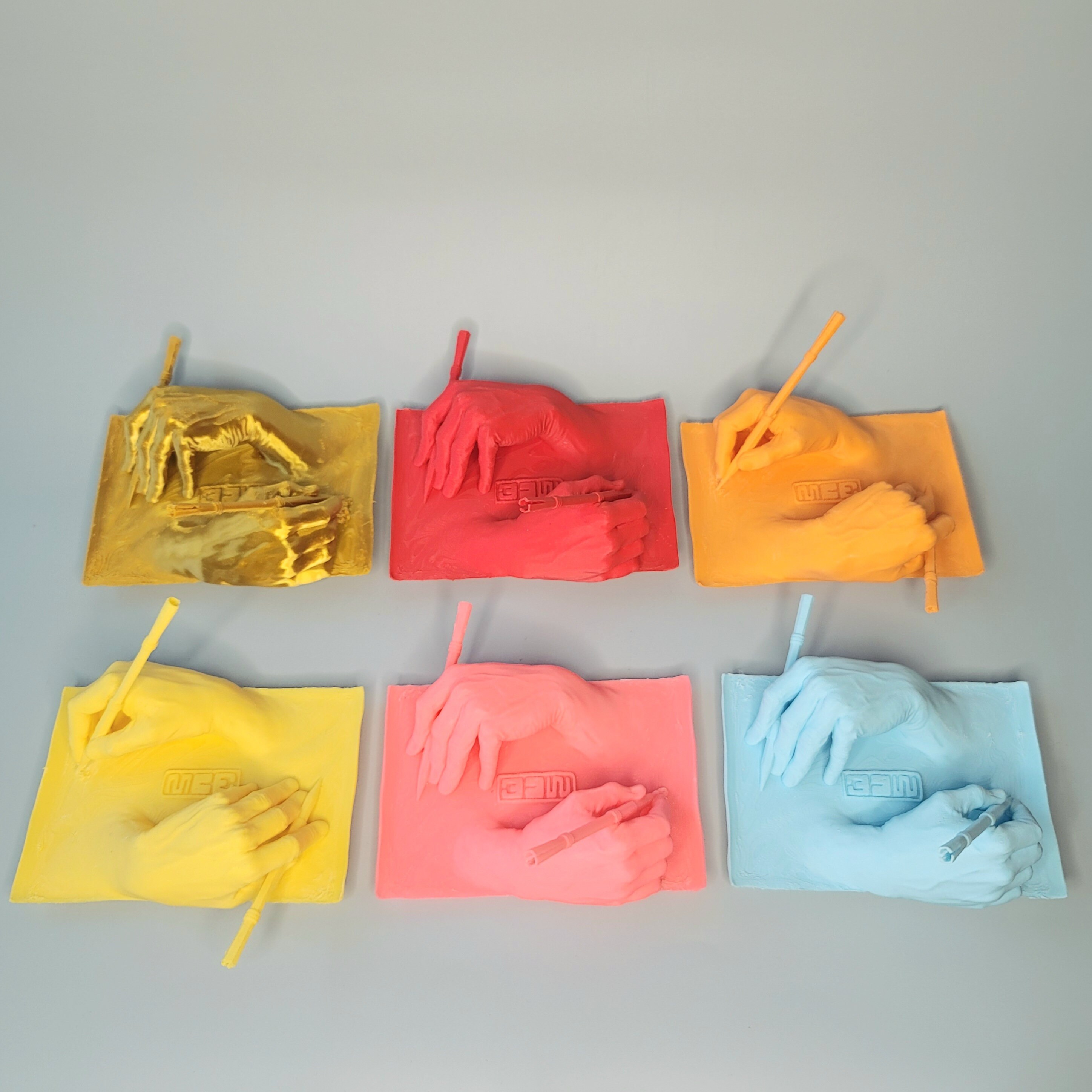 M.C. Escher Drawing Hands - Statuette and Magnet - Etsy