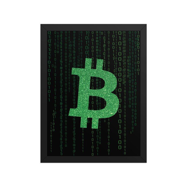 Bitcoin Crypto Wall Art – Cryptoverse Matrix Poster for Blockchain ...