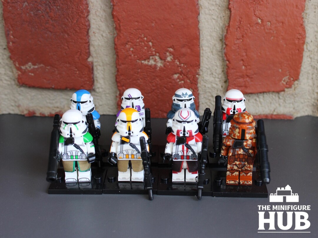 Clone Trooper Airborne Troopers Squad Inspired Custom Minifigures - Space Wars Phase 2 Clones ...