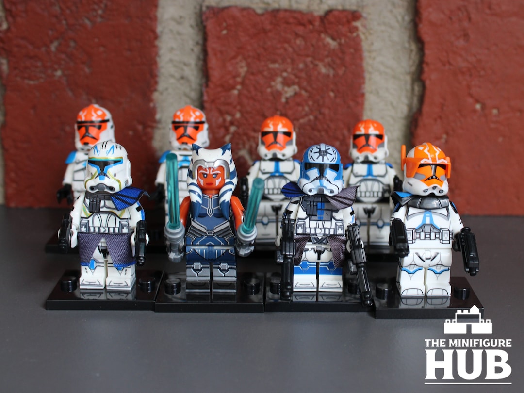 332nd Company Clone Trooper Squad Inspired Custom Minifigures - Space Wars Phase 2 Clones Army ...