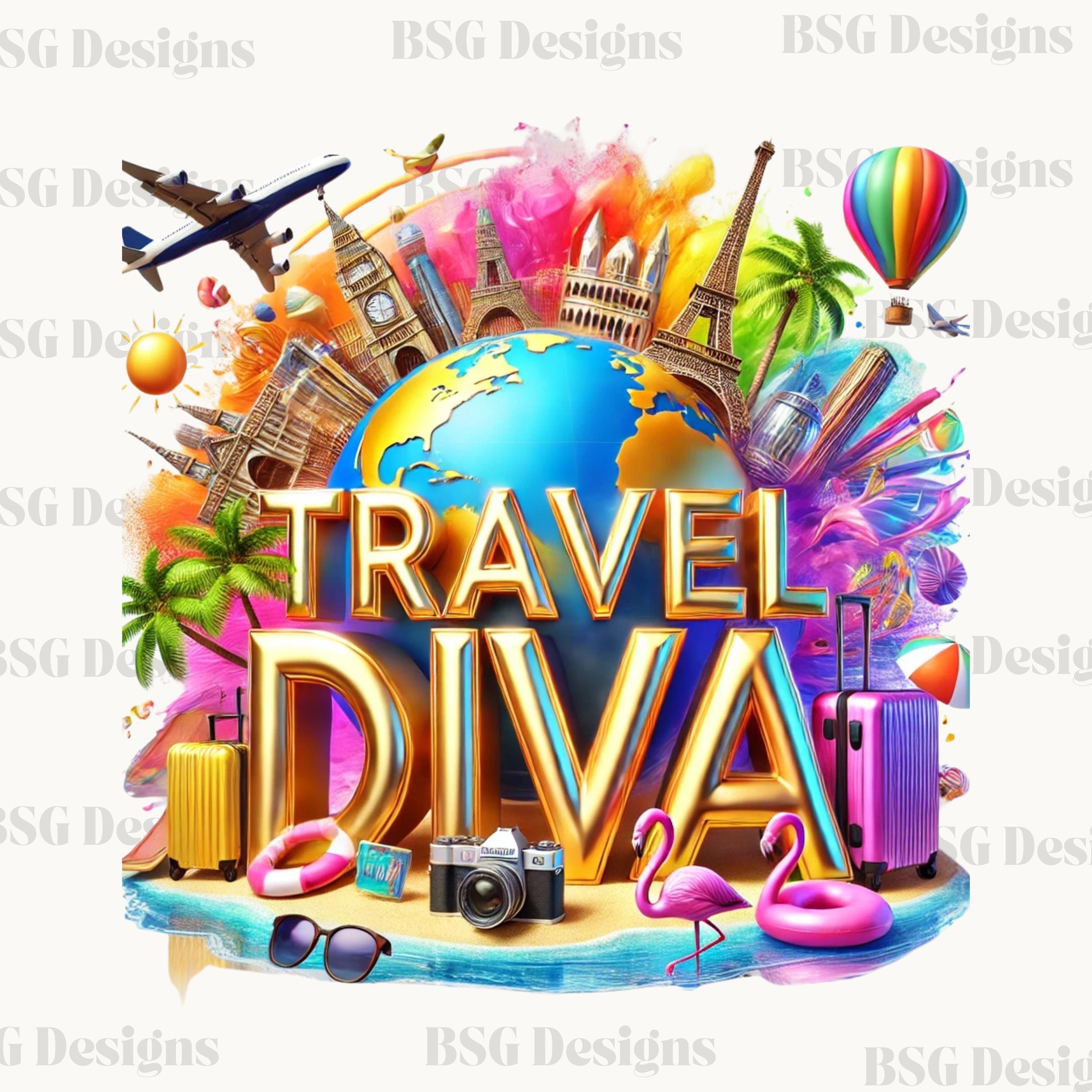 Travel Diva Png, Girls Trip Png, Girls Trip Svg, Cruise Svg, Clip Art ...