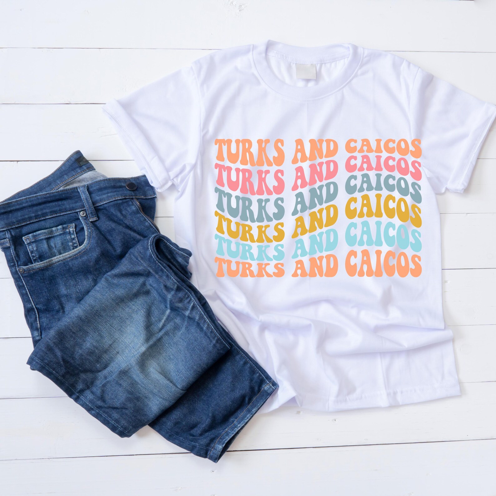 Turks and Caicos Colorful Text Design PNG, Girls Trip Png, Cruise Svg ...