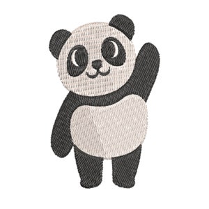 Cute Panda Embroidery Design Cute Panda Embroidery Pattern - Etsy