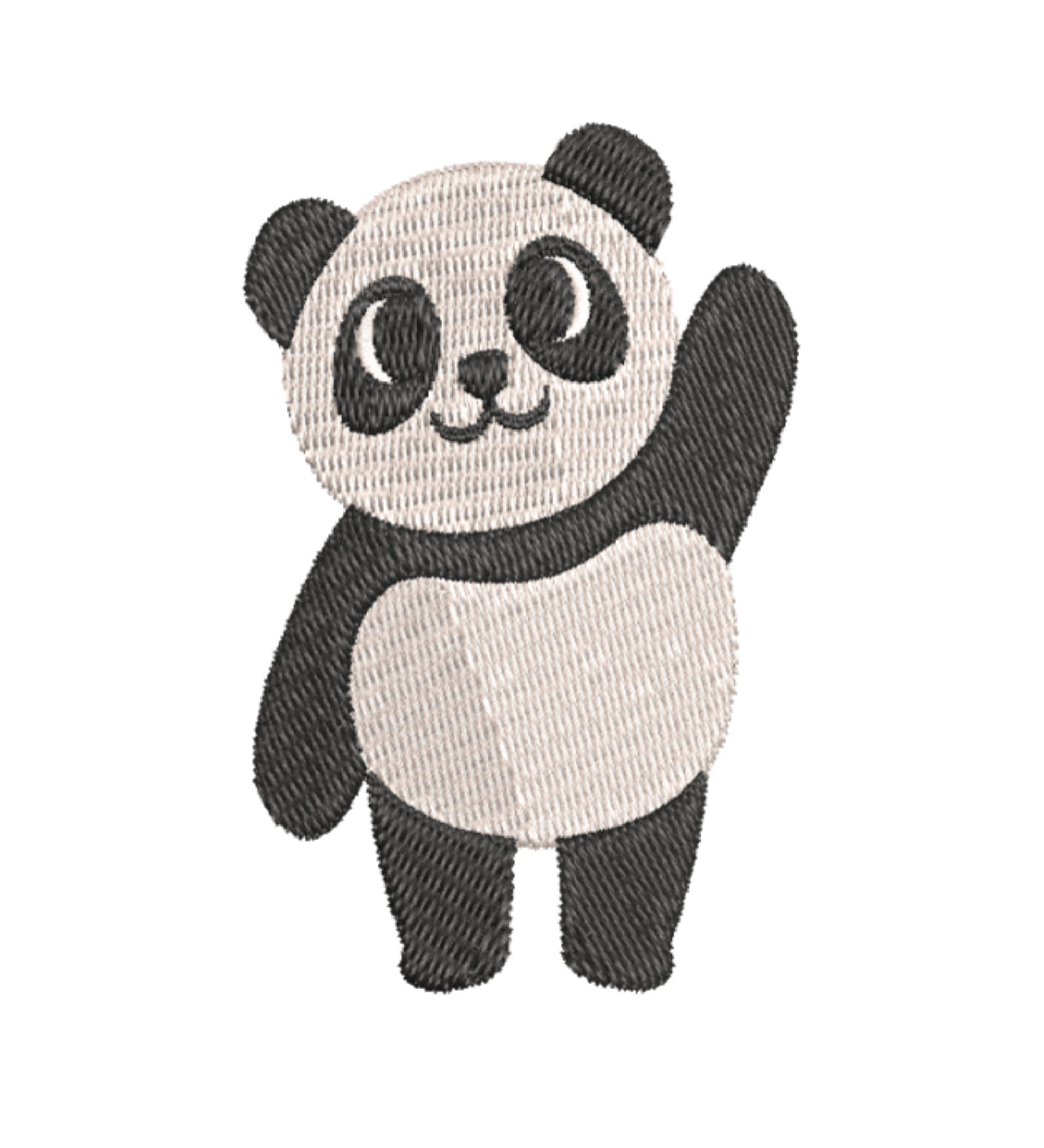 Cute Panda Embroidery Design Cute Panda Embroidery Pattern - Etsy