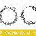 Floral Wreath Svg 2 Bundle Laurel Wreath Flower Wreath Wedding Wreath ...