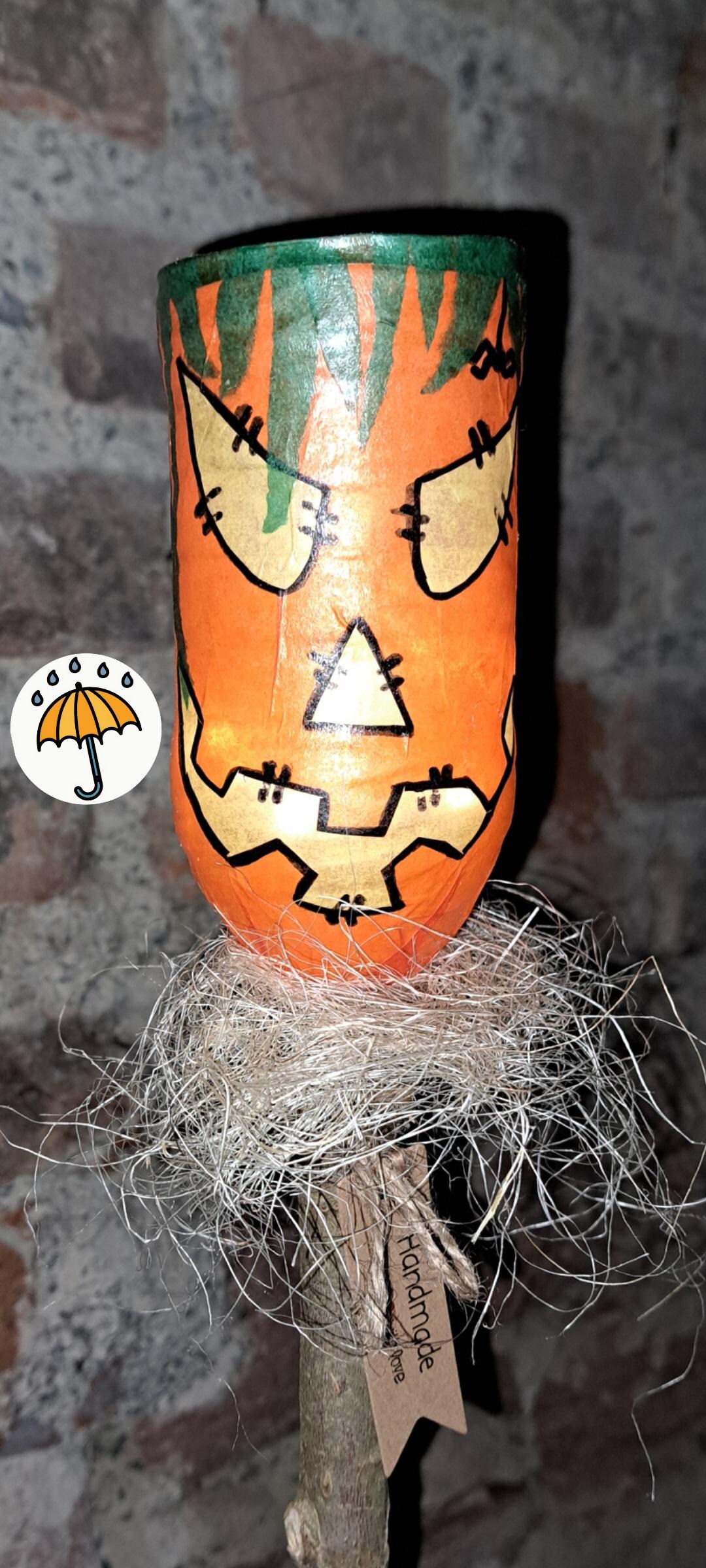 Lantern for Children "spooky Pumpkin" Incl. Fairy Lights / "rainproof ...
