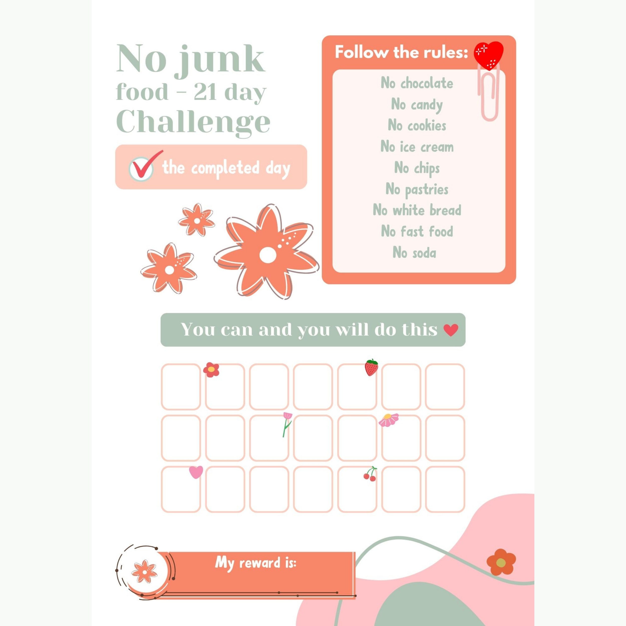 No Junk Food Challenge