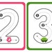 Number Tracing Flashcards, Numbers 0 to 9, Learn Numbers, Monster ...