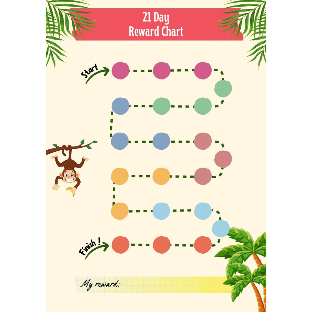 Kids Reward Chart Kids Motivation Chart Reward Chart Kids - Etsy