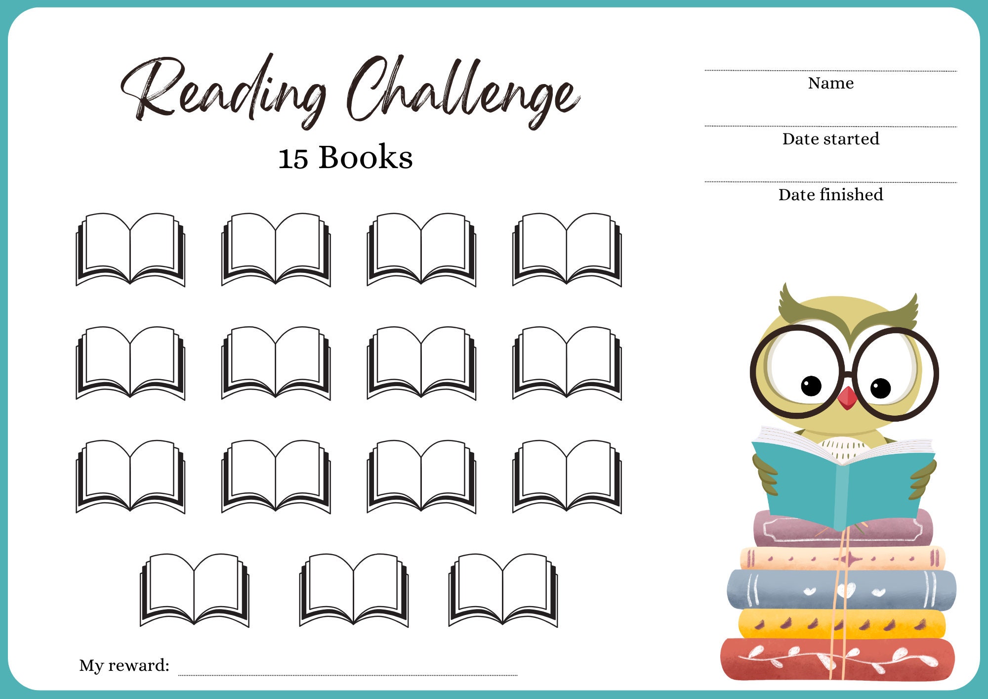 Kids Reading Progress Tracker, Kids Reading Tracker, Kids Printable ...