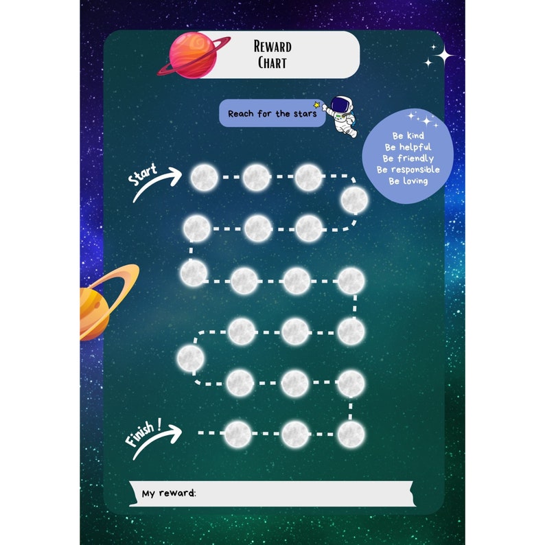 21 Day Kids Reward Chart, Kids Motivation Chart, Reward Chart, Kids ...