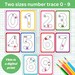 Number Tracing Flashcards, Numbers 0 to 9, Learn Numbers, Monster ...