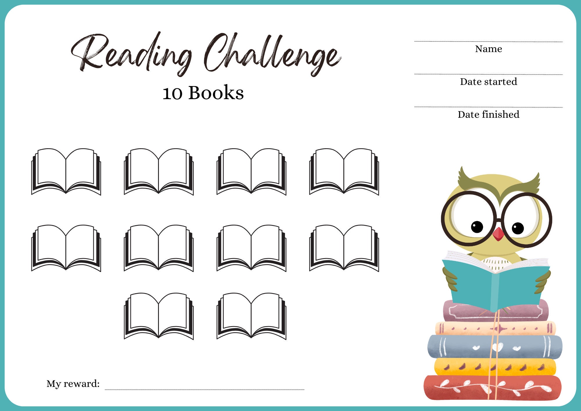 Kids Reading Progress Tracker, Kids Reading Tracker, Kids Printable ...