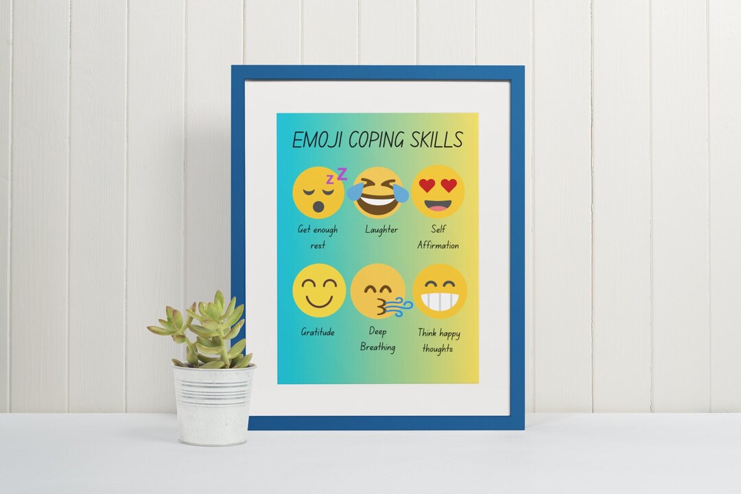 Emoji Coping Skills, Kids Coping Skills Poster, Kids Coping Skills ...