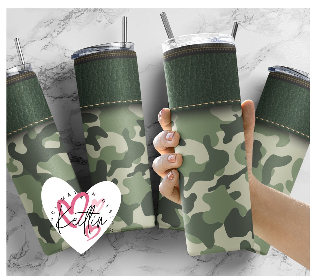 Camo Army Tumbler Wrap | Sample Camouflage Wrap | Digital File 20z ...
