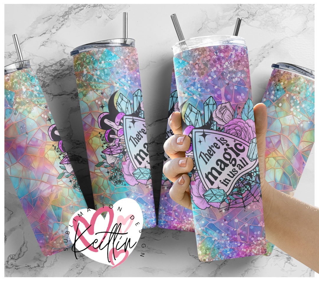 There is Magic in Us All 20 Oz Tumbler Halloween Rainbow Witch Magic ...