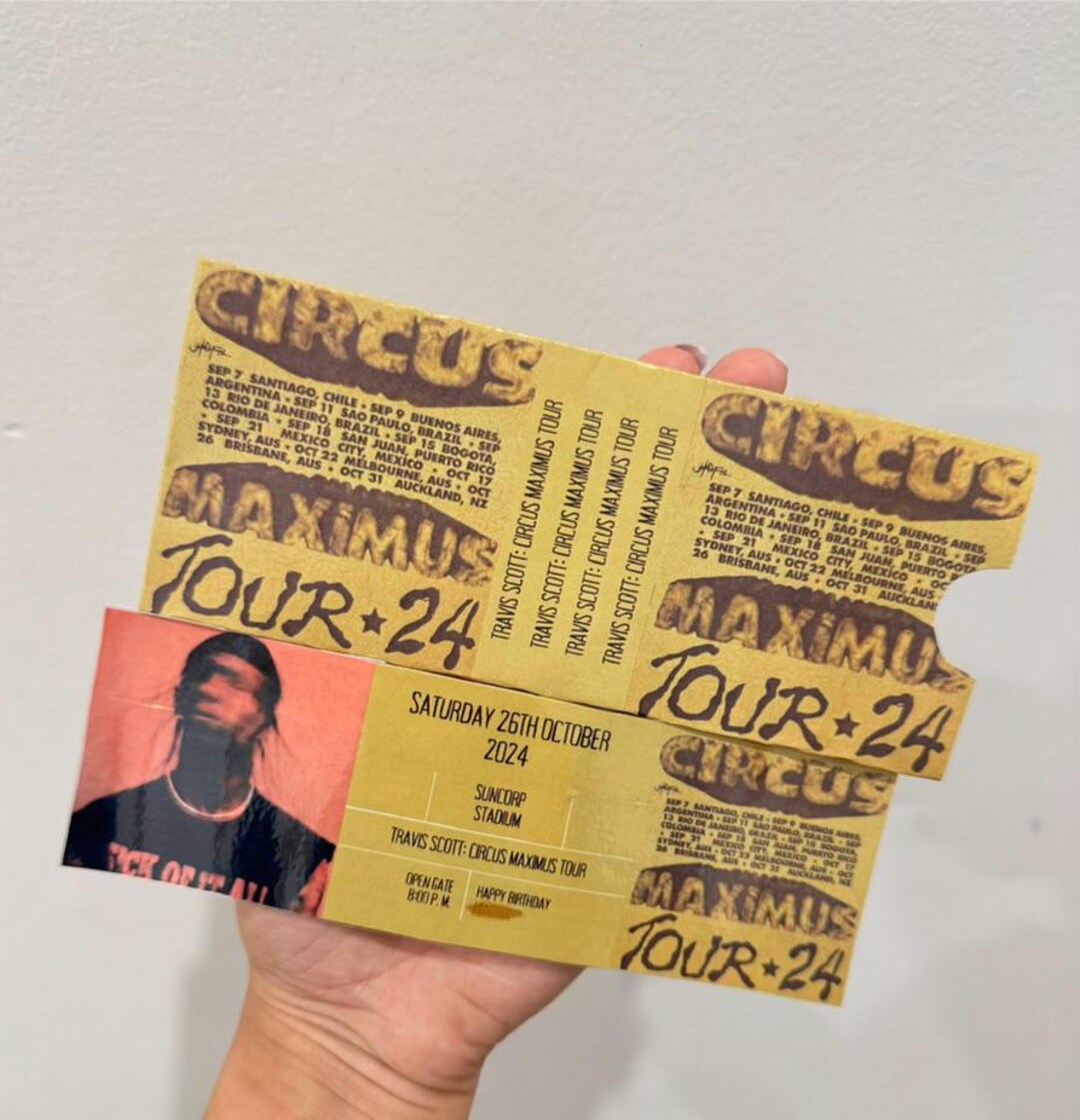 Personalised Concert Ticket Memorabilia, Customisable Keepsake ...