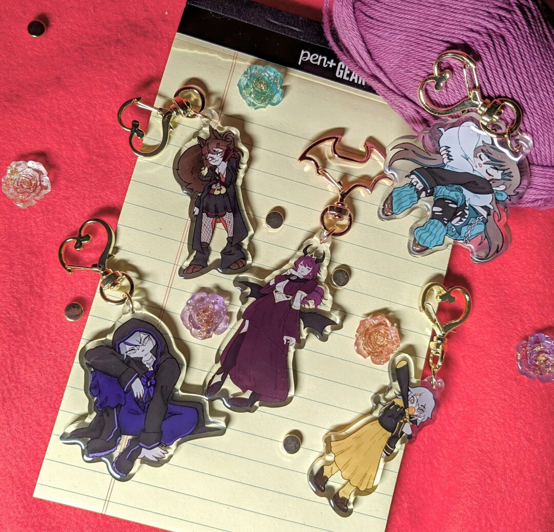 Villainess/alt Magical Girls Keychain Set - Etsy